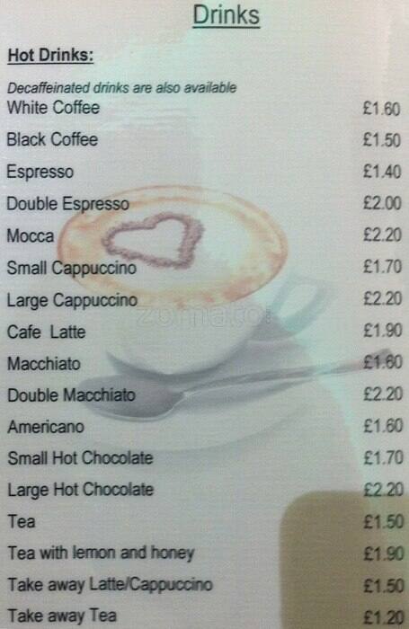 Cafe Primo Menu, Menu for Cafe Primo, Walthamstow, London - Zomato UK