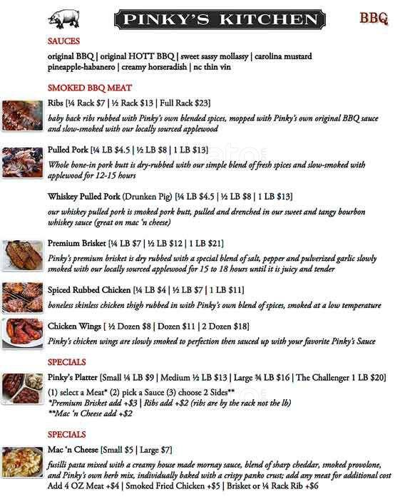 Pinky's Kitchen Menu, Menu for Pinky's Kitchen, Wallingford, Seattle ...