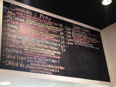 Menu at Deco Deli restaurant, Tulsa