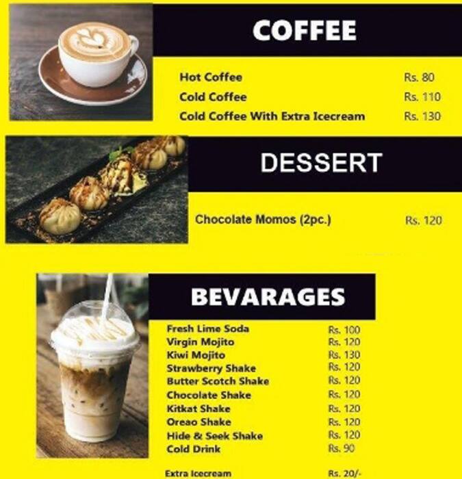 Menu at MOMO MAGIC CAFE, Patna, Kanti Factory Rd