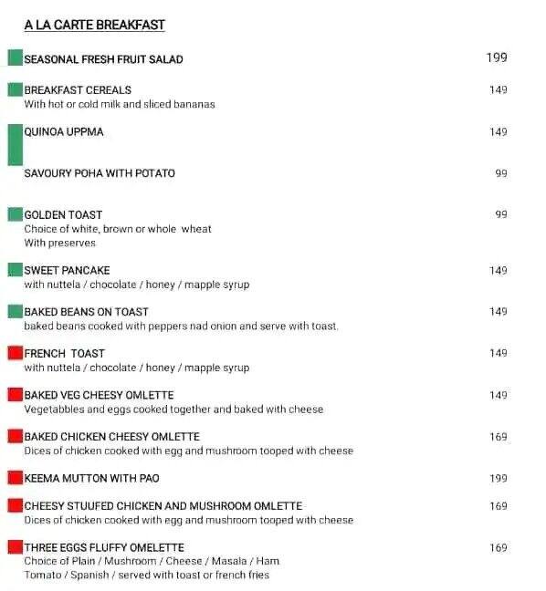 Menu at Arch Cafe - Kothapet, Hyderabad