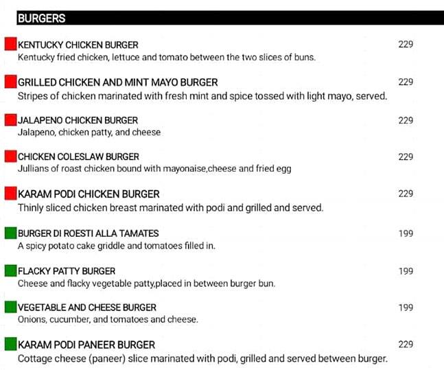 Menu at Arch Cafe - Kothapet, Hyderabad