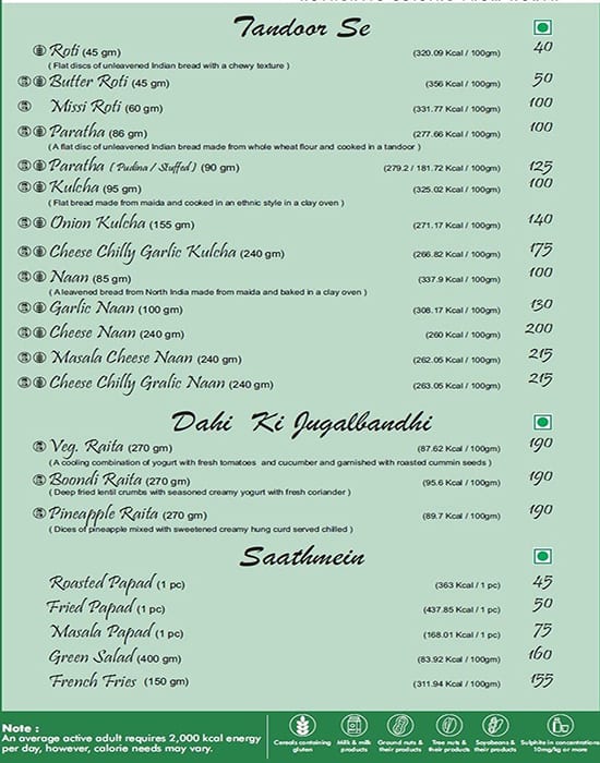 Menu at SAFFRON RESTAURANT MANINAGAR, Ahmedabad
