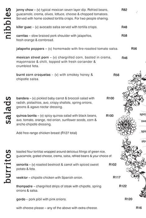 Menu au The Steamworks Fourways restaurant, Sandton