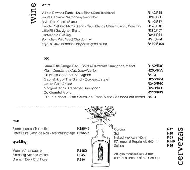 Menu au The Steamworks Fourways restaurant, Sandton