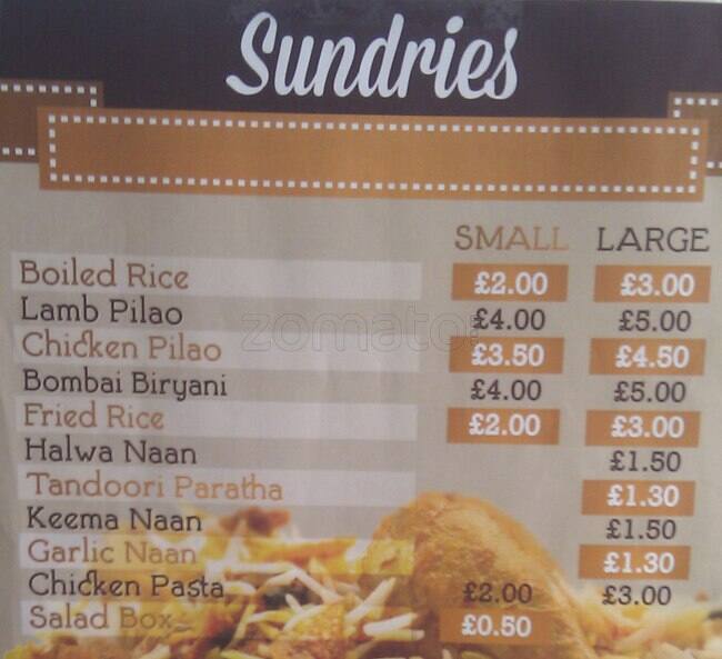 Menu at Roti Junction fast food, Smethwick, 79 Shireland Rd