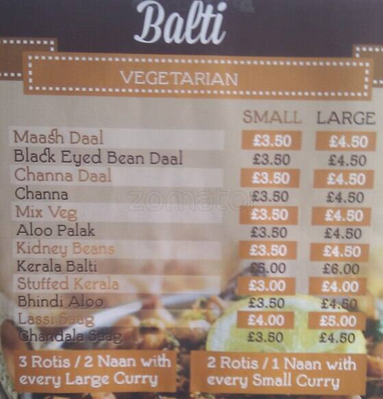Menu at Roti Junction fast food, Smethwick, 79 Shireland Rd