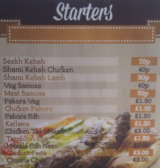 Menu at Roti Junction fast food, Smethwick, 79 Shireland Rd