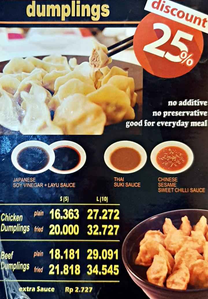Menu at Koi Express Teppanyaki restaurant, Jakarta, ITC Permata Hijau
