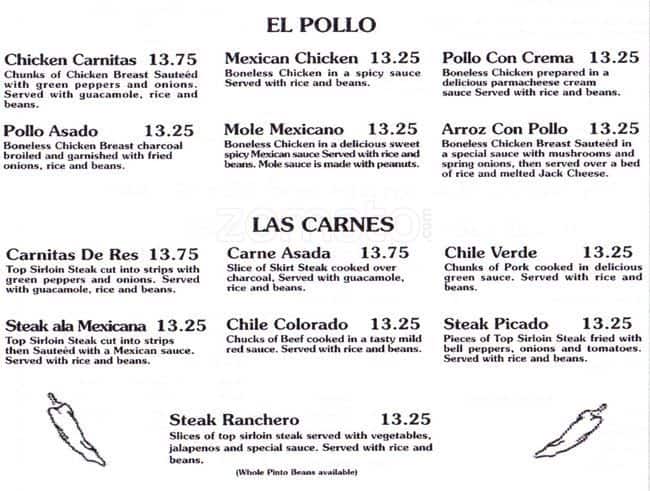 Menu at Los Jalapenos Mexican Restaurant, Camas, 231 NE 3rd Ave
