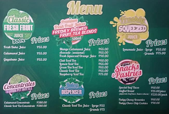 Menu at Urban Grind cafe, Quezon City, Times Square Ave