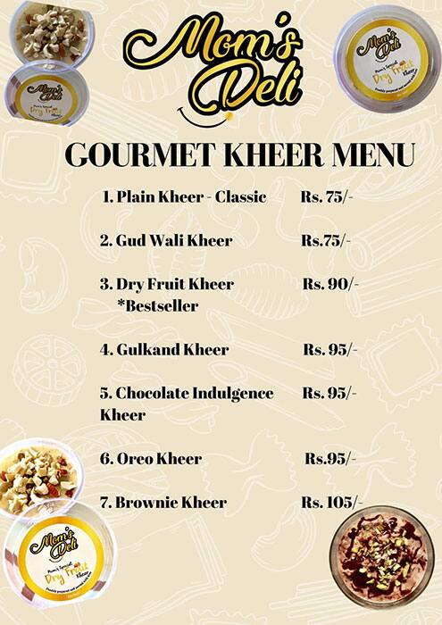 Menu of Mom’s Deli, CBD-Belapur, Navi Mumbai