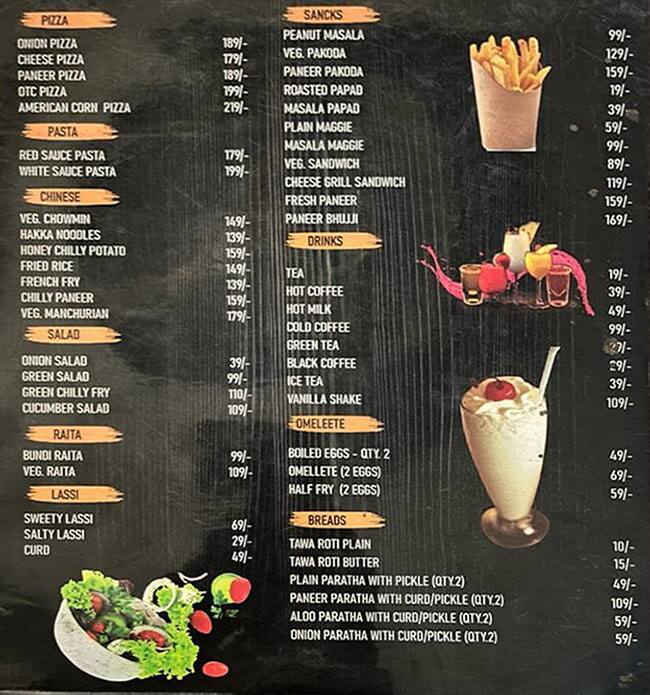 Menu of Hotel Ganesham & Restuarant, Vaishali Nagar, Jaipur