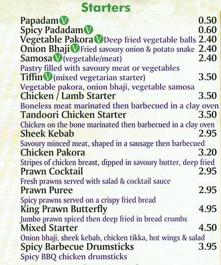 Menu at Mosquito pub & bar, London