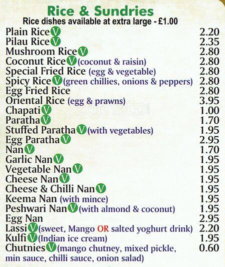 Menu at Mosquito pub & bar, London