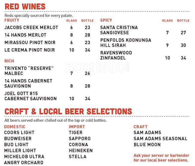 Menu at Stir Crazy Fresh Asian Grill restaurant, Schaumburg, 5 ...