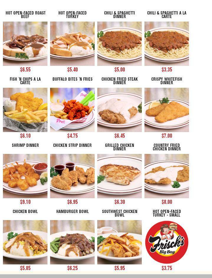Menu At Frisch s Big Boy Restaurant Moraine S Dixie Dr Menu At Frisch s Big Boy Restaurant Moraine S Dixie Dr