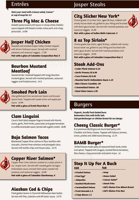 Menu at Maple Valley Bar & Grill, Maple Valley
