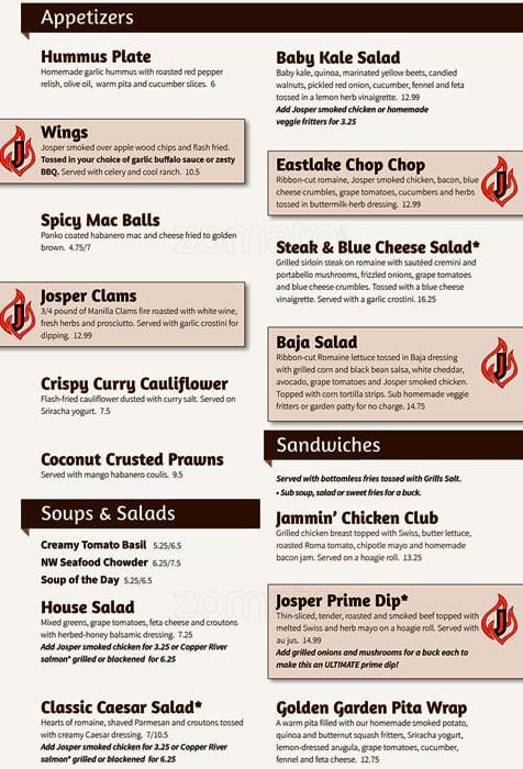 Menu at Maple Valley Bar & Grill, Maple Valley