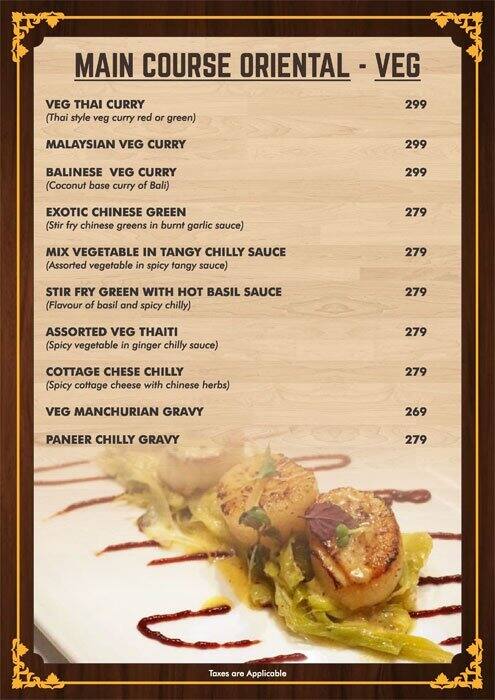 Menu at The Grill House, Thane, Pride Park