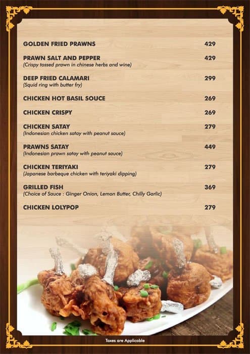 Menu at The Grill House, Thane, Pride Park
