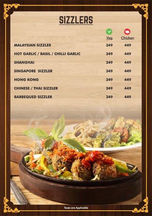 Menu at The Grill House, Thane, Pride Park