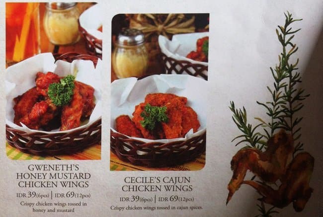 Menu at Nanny's Pavillon, Playroom restaurant, Bandung, inside Nara ...