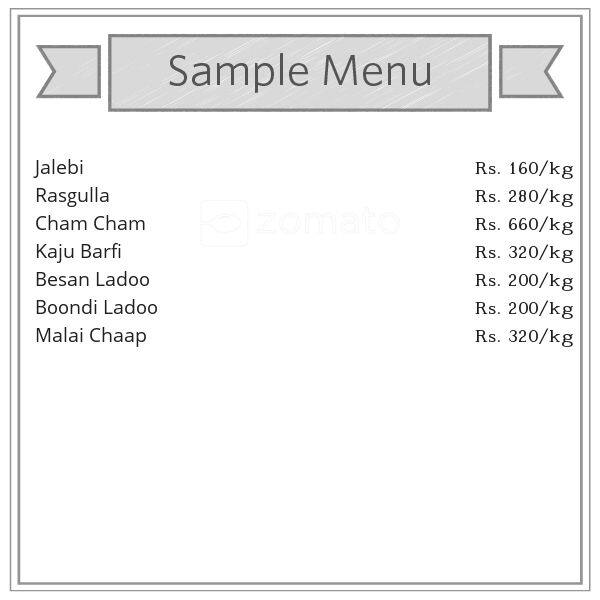 Maddi Sweet Centre Menu, Menu for Maddi Sweet Centre, Defence Colony ...