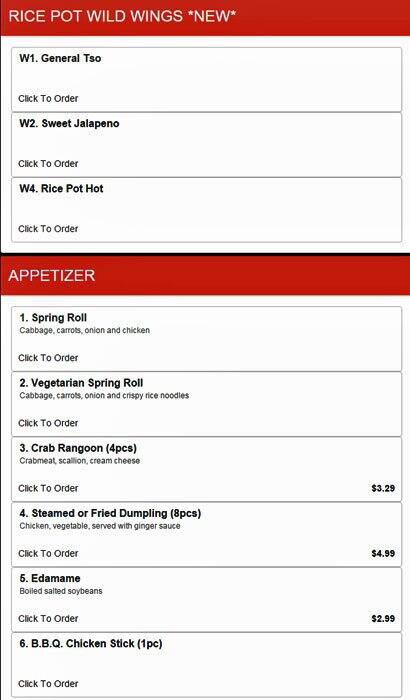 Menu at Asian Pot Express restaurant, Lewisville