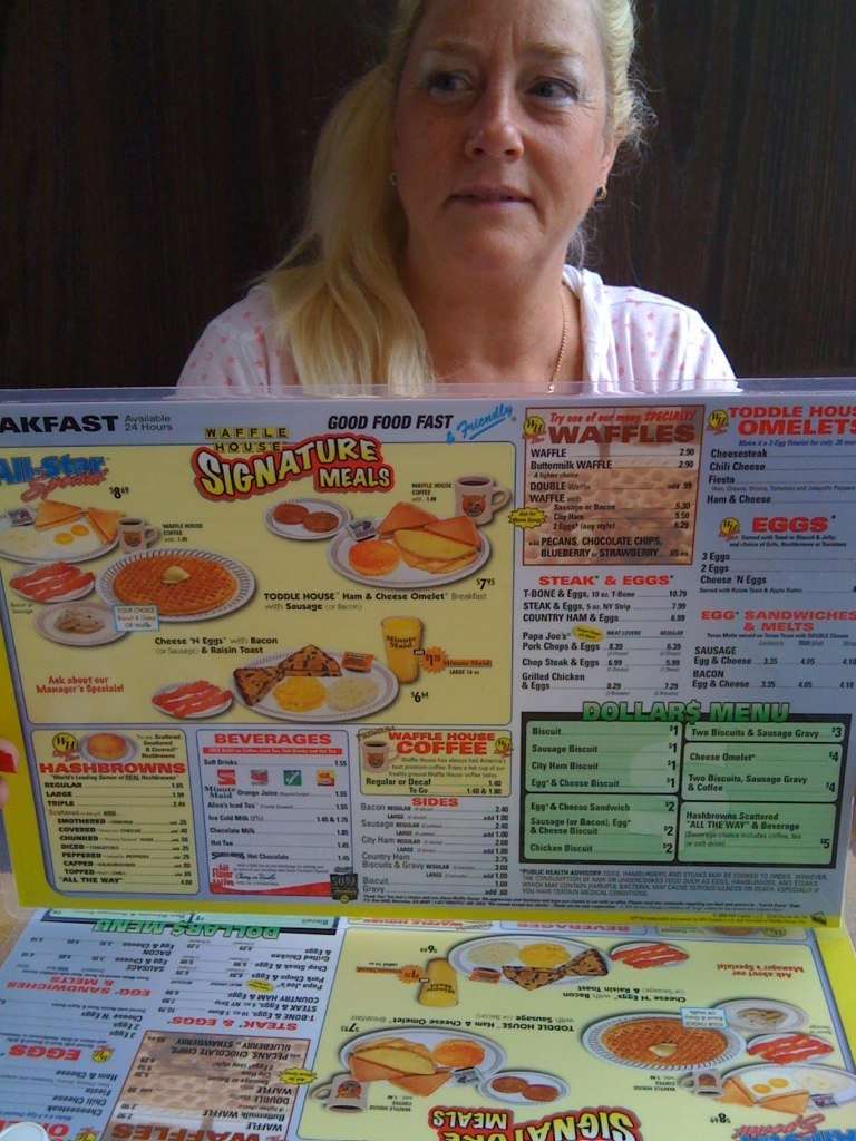 Menu at Waffle House restaurant, Daytona Beach, W International ...