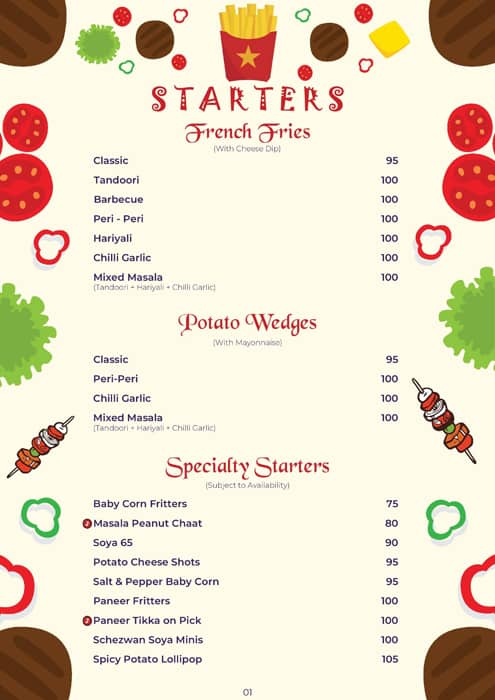 Menu at Gameistry Entertainment (Board Game Cafe), Chennai