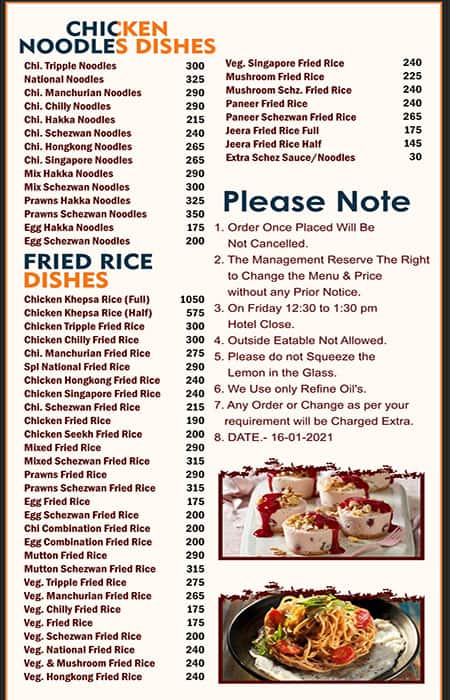 Menu at National Restaurant, Mumbai, Mitha Mansion