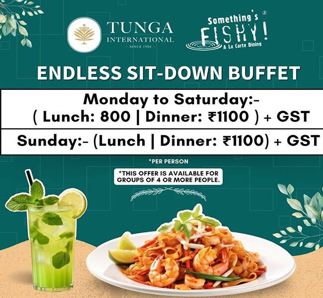 Menu of Something's Fishy - The International By Tunga, Mahakali, Mumbai