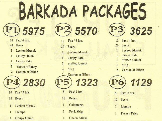 Turtles Family KTV Menu, Menu for Turtles Family KTV, Fairview, Quezon ...