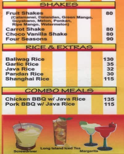 Menu at Havana KTV Bar & Restaurant, Quezon City