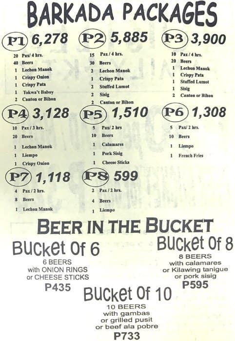 Turtles Family KTV Menu, Menu for Turtles Family KTV, New Manila ...