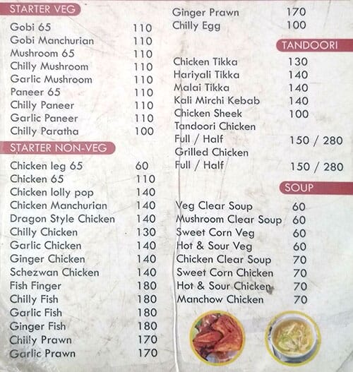 Menu at King's Kitchen, Chennai, 5