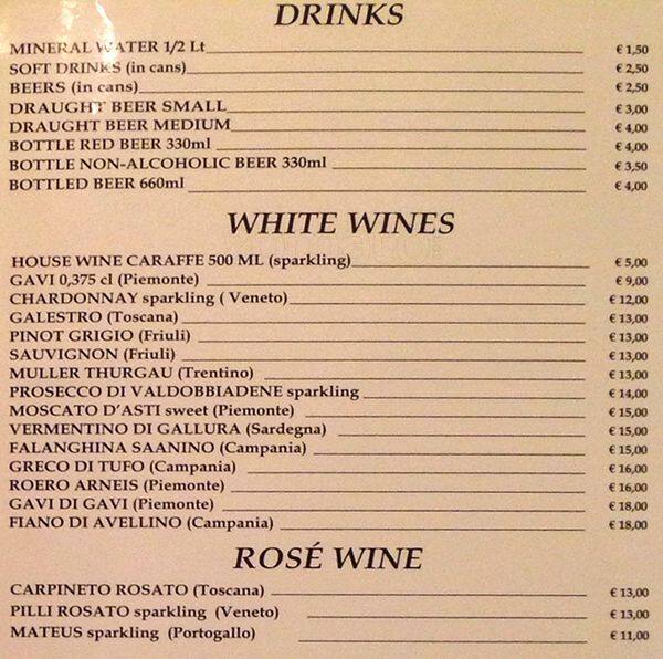 Menu da The Kitchen Milano pizzeria, Milano, Via Domenico Scarlatti