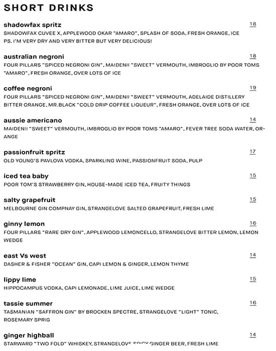 Menu at Shadowfax Winery pub & bar, Werribee South