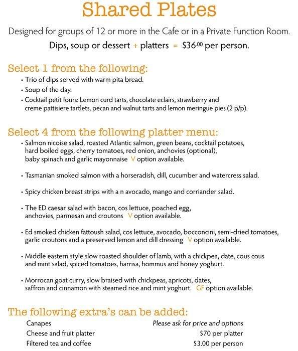 Menu at The Edinburgh Hotel restaurant, Mitcham