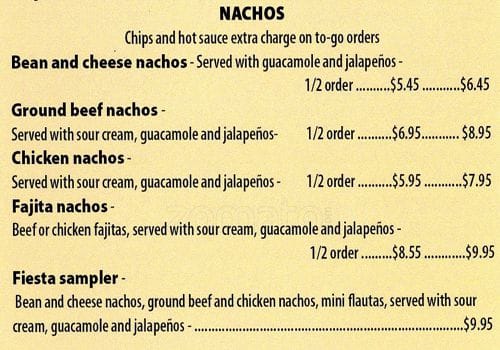 Menu at La Adelita | Mexican Restaurant, Dallas