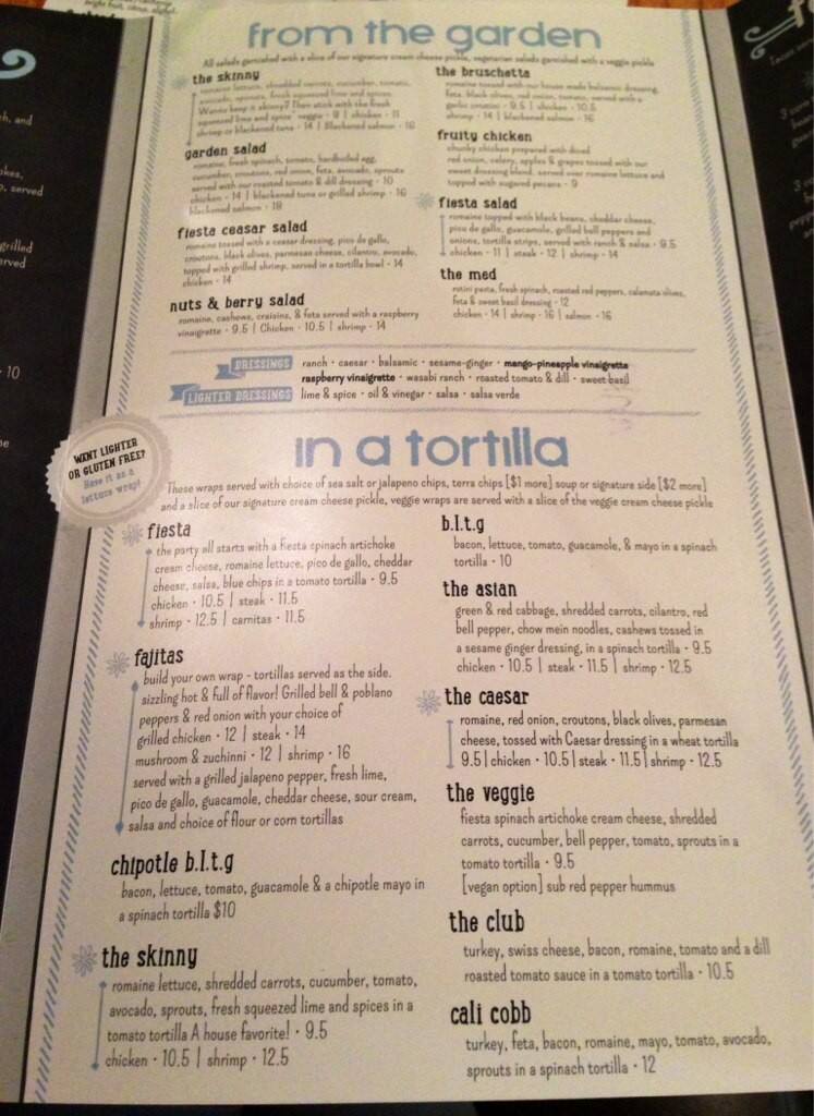 Menu at Cafe Fresh, Moline