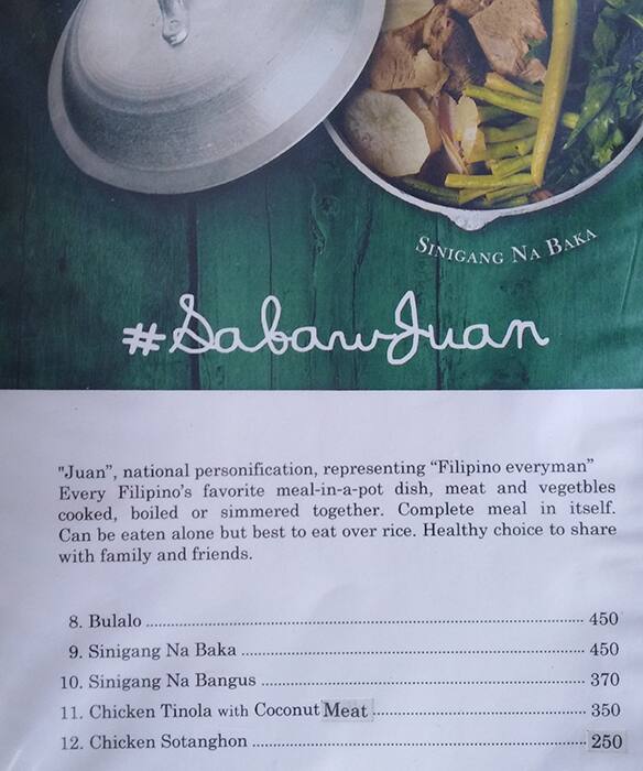 Menu at Yellow Lantern Cafe, Antipolo, 267 Sumulong Hwy