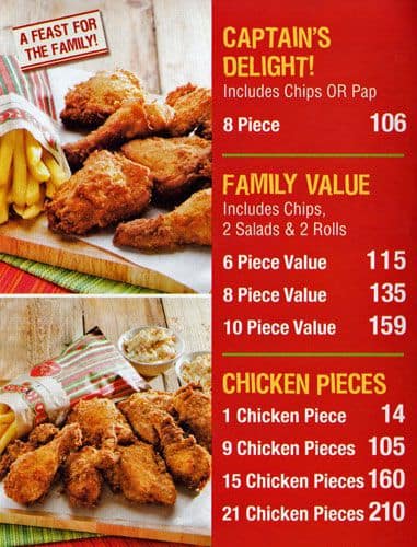 Carta del restaurante Captain DoRegos Brandwag, Bloemfontein, Brandwag ...