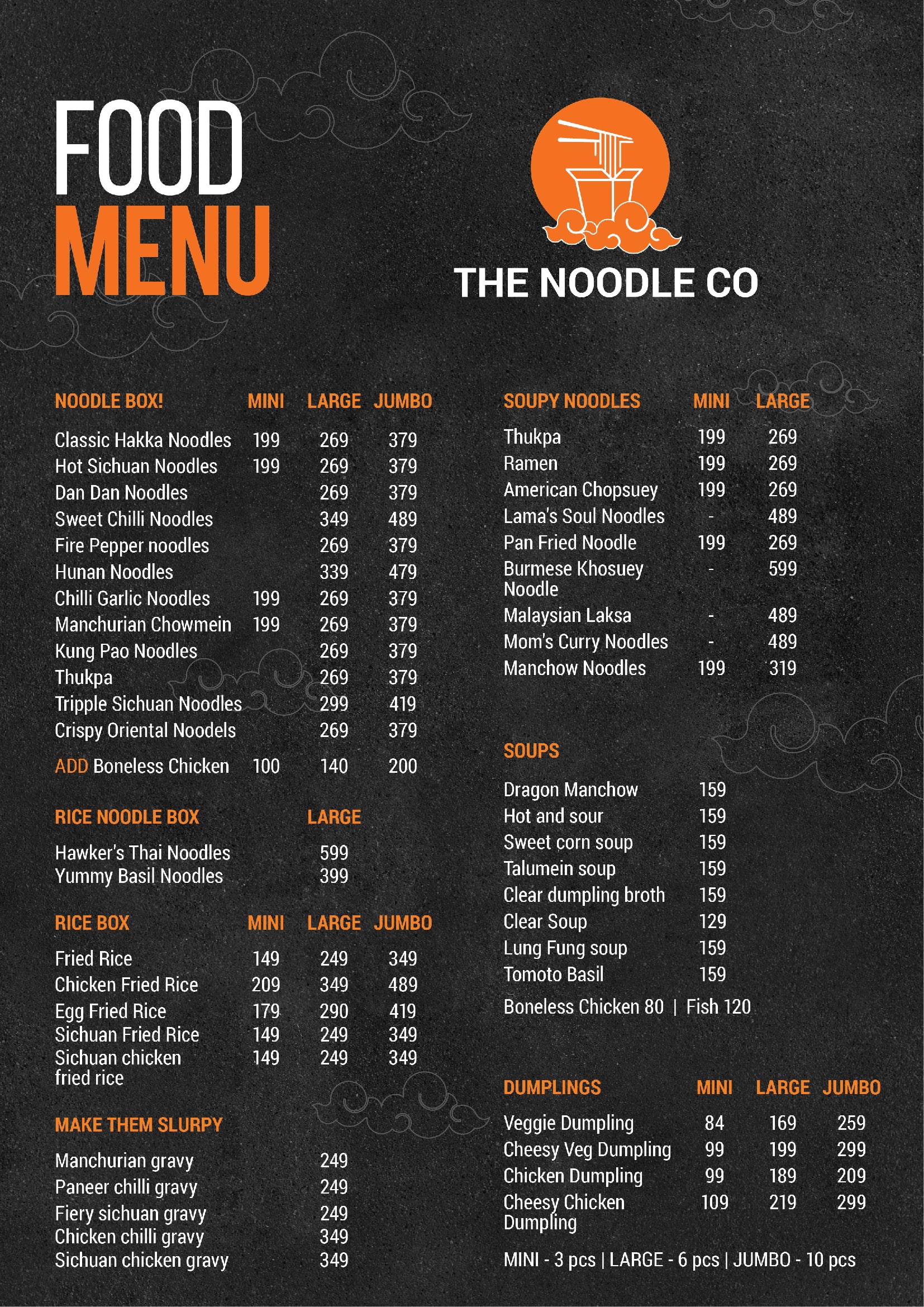 Menu of Noodle Co., Navrangpura, Ahmedabad
