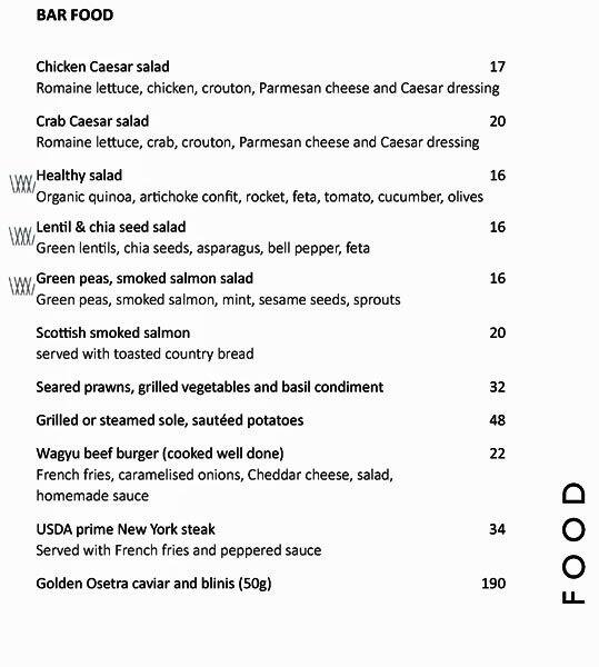 Menu at Il Ristorante at the Bulgari Hotel restaurant, London, 171 ...