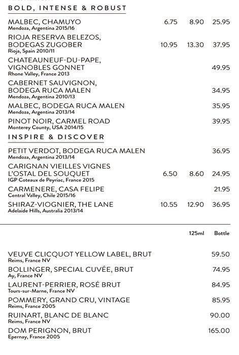 Menu at The Fable pub & bar, London