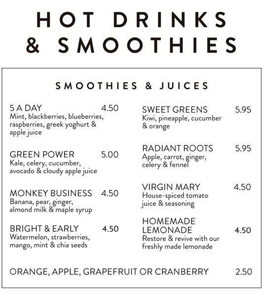 Menu at The Fable pub & bar, London