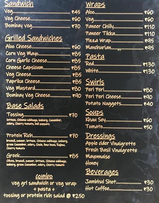 Menu of Hunger Window, Karve Nagar, Pune