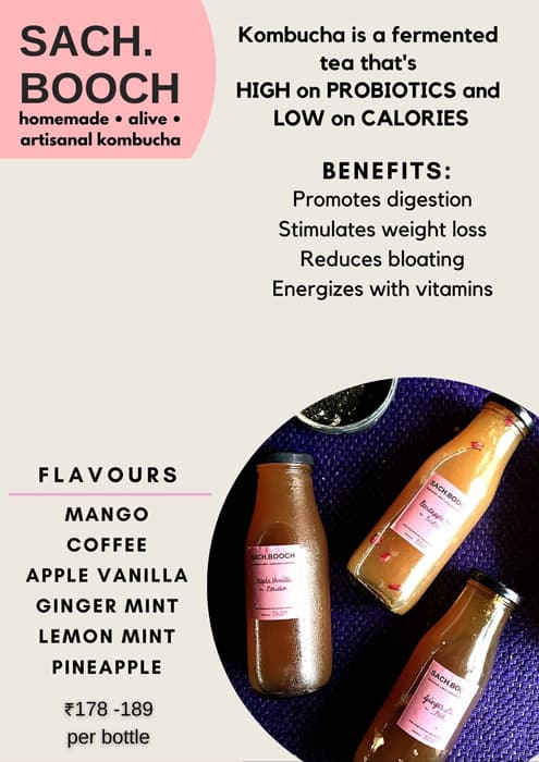 Menu of SACH.BOOCH, Near Andheri East Station, Mumbai